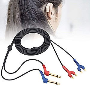 Headphone for Audiometer, Audiometer Headset Cable Wire for Headphone Air Conduction Audiometer Hearing Tester