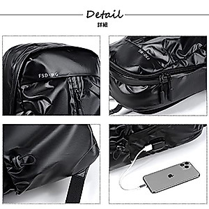 FSDWG Travel Laptop Backpack, Water Resistant College School Computer Bag Gifts for Men Fits 15.6 Inch Notebook