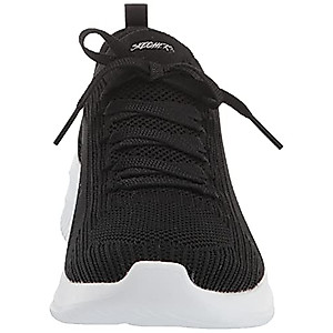 Skechers Sport Women's Women's Big Plan Sneaker, Black/White=BKW, 8.5