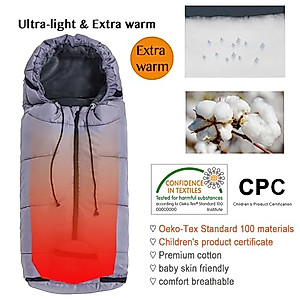 Yobee Baby Bunting Bag for Stroller, Multi Function Toddler Sleeping bag, Waterproof Windproof Univerisal Footmuff Stroller Accessories fit for Almost Stroller