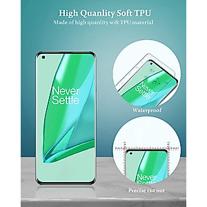 Tamoria [3+3 Pack Compatible for OnePlus 9 Pro Soft TPU Screen Protector + 3D Tempered Glass Camera Lens Protector, Screen Cover with Installation Kit Fingerprint Unlocked Accessories