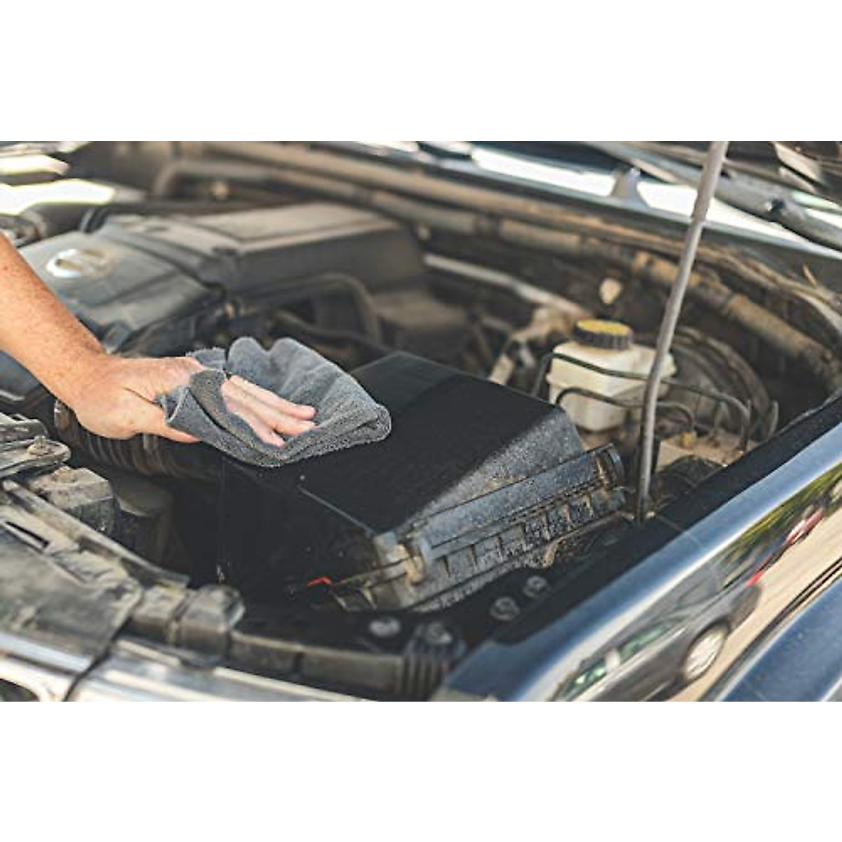 The Rag Company - The Miner - Professional Metal Polishing and Microfiber Detailing Towels, Safe on High-End Wheels and Soft Metals, 70/30 Blend, Dual-Pile, 365gsm, 16in x 16in, Grey (10-Pack)