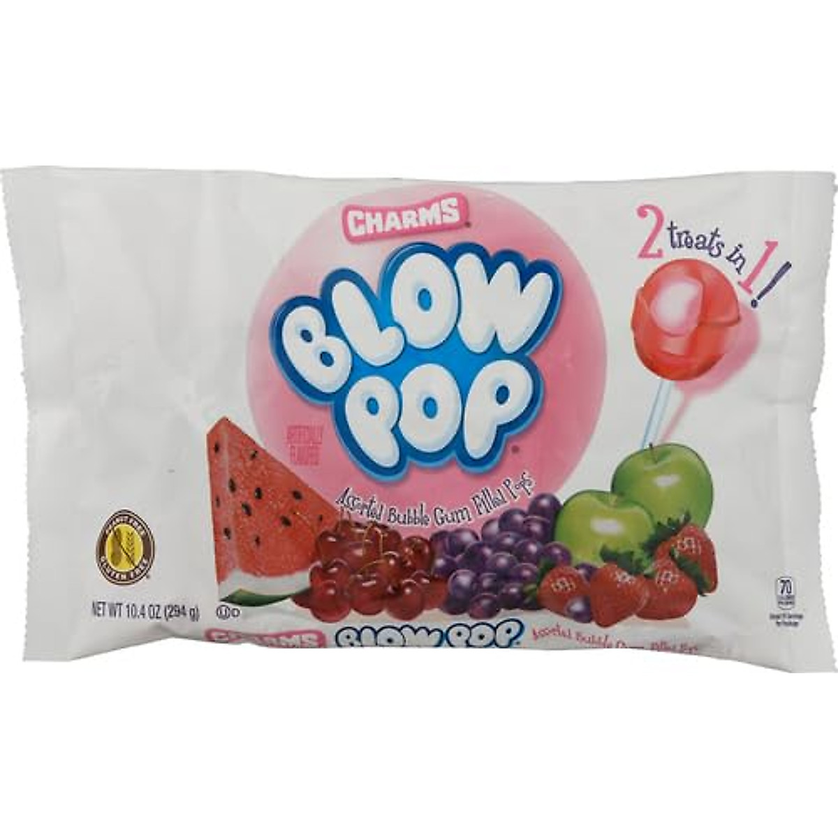 Blow Pop Lollipops - Dual Candy and Gum Suckers - Bulk Treat for Kids and Adults - Assorted Flavors, 16 Count