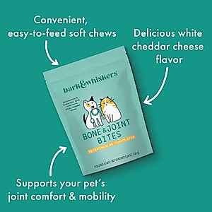 Dr. Mercola Bark & Whiskers Bone & Joint Bites, 6.34 Oz. (180 g), 1 Bag, Supports Joint Comfort and Mobility, Veterinatrian Formulated, Non-GMO