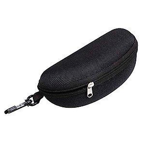 LERTREE Yuyeran Portable Waterproof Sunglasses Eyeglasses Case Zipper Hard Shell Box With Clip (1PC)