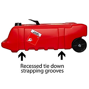 Scepter USA 6792 Duramax 14 Gallon Flo-N-Go Fuel Caddy, Red