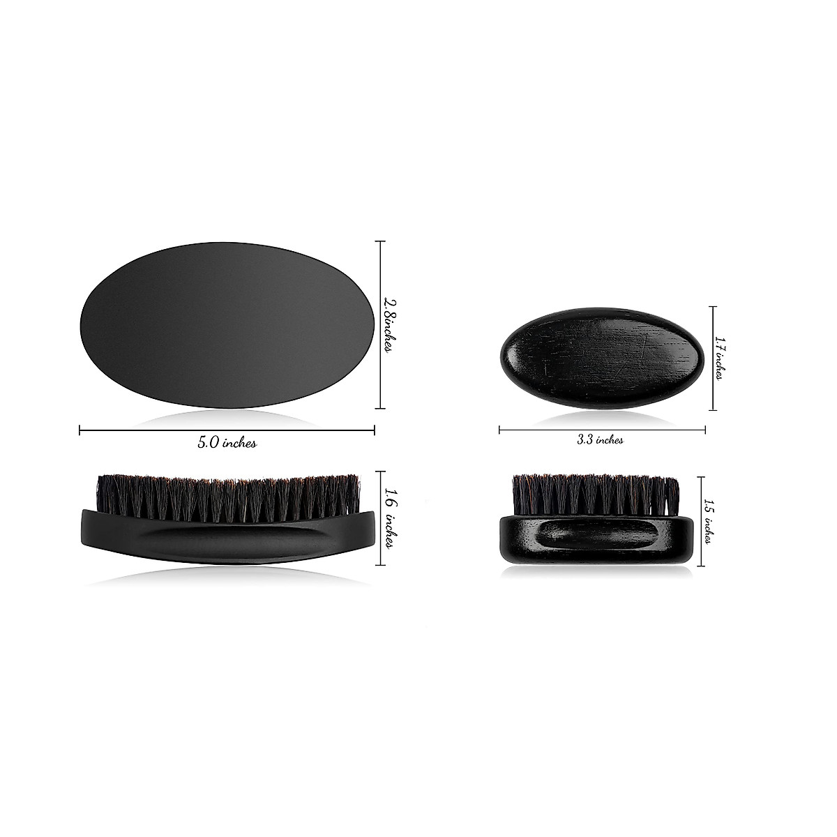 ZeiLaHao Beard Brush Kit, Boar Bristle Brush Gifts for Men Dad Boyfriend Husband, Beard Grooming Kit with Native Boar Bristle Hair, Beech and Rubberwood Handle Ergonomic Design Relieves Beard Itch