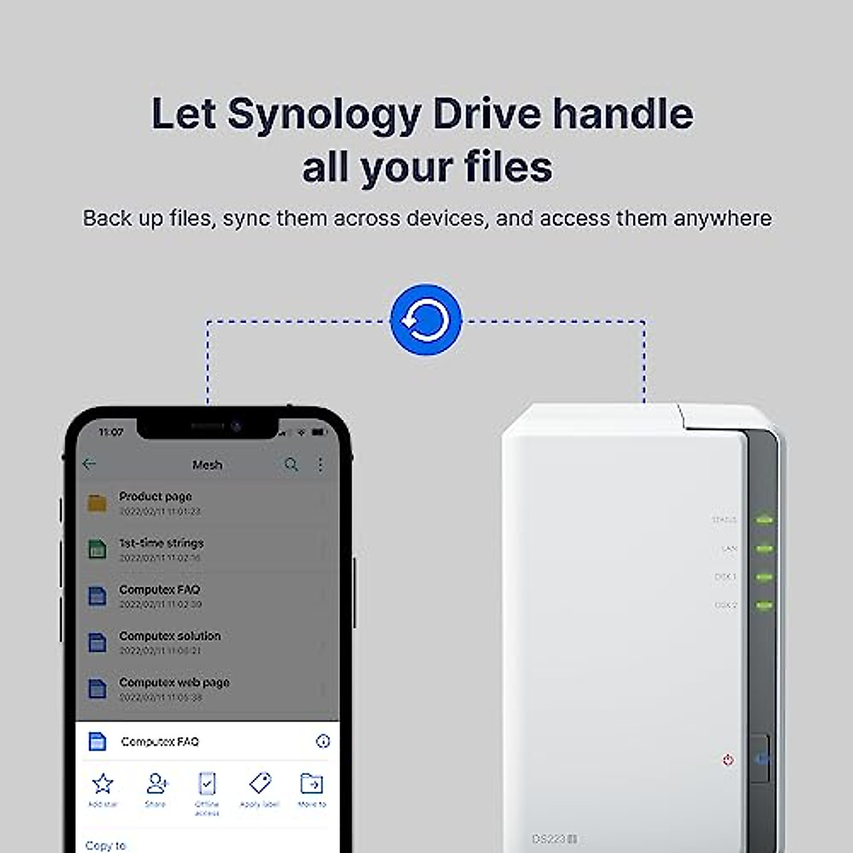 Synology 2-bay DiskStation DS223j (Diskless)