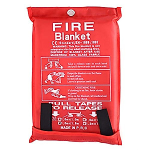 Parcil Distribution Large Fire Extinguisher Blanket. Chemical Free, No Mess, Easy to Store, Fire Extinguisher.