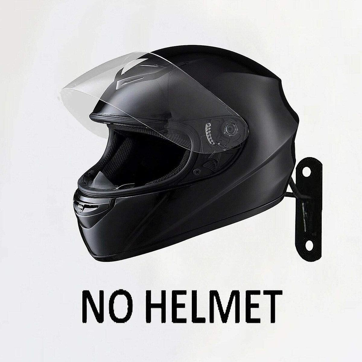 Metal Wall Hooks Helmet Rack – Heavy Duty Wall Mounted Entryway Organizer Hanger for Equestrian Helmet, Motorcycle Helmet，Hats, Caps - Sturdy & Decorative Solution to Storage Or Display - （NO Helmet ）