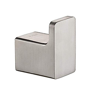 Kraus Stelios Bathroom Robe and Towel Hook, Brushed Nickel Finish, KEA-19901BN