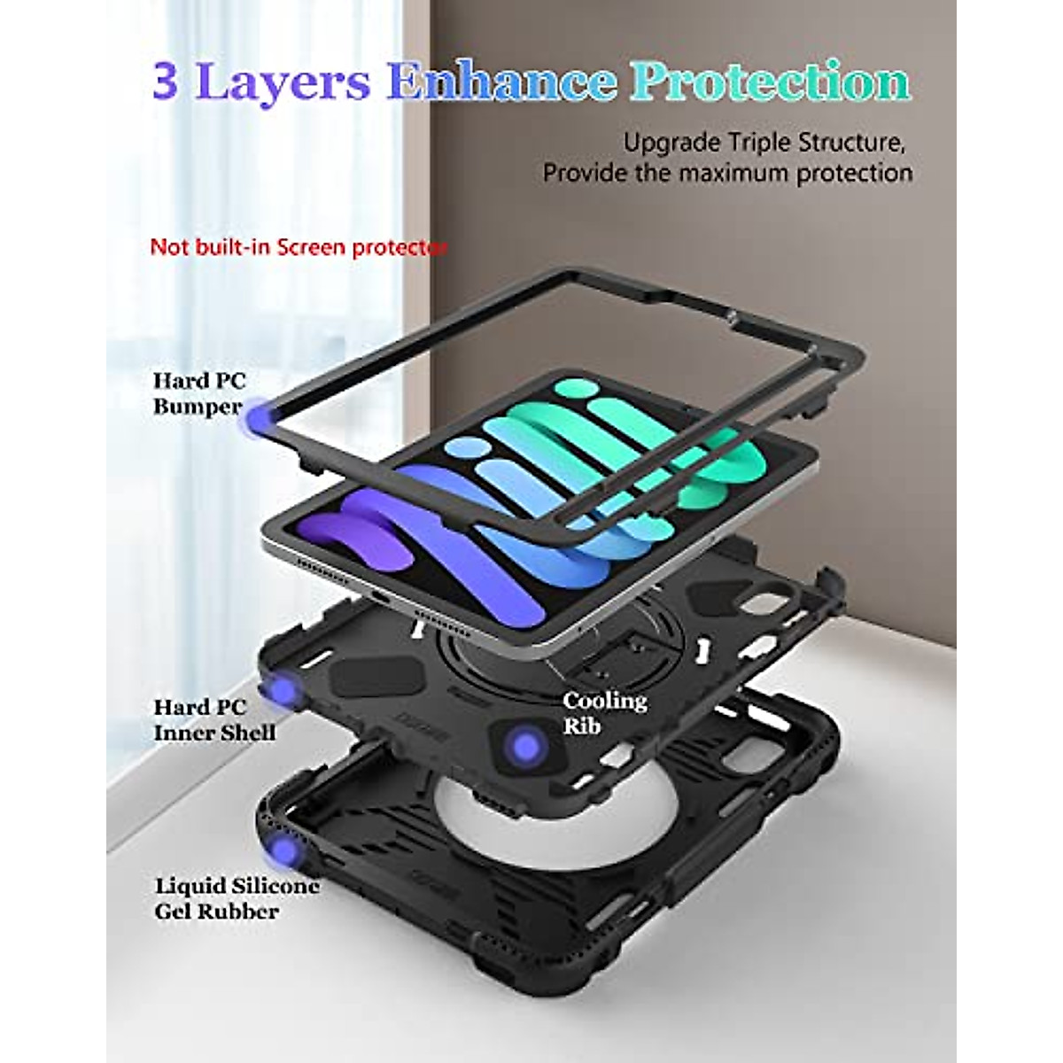 (Get 2) iPad Mini 6 8.3 Inch Black + iPad Mini 6 8.3 Inch Purple