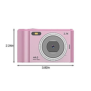New 44 Million Student Digital Camera 2.4 Inch High-Definition Child Student Card Camera 16 Times Digital Zoom Electronic Anti-Shake Face Detection (Blue)