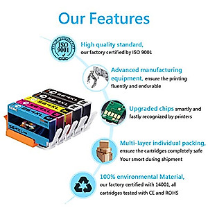 ONEINK Compatible Ink Cartridges Replacement for HP 564XL 564 XL for HP Deskjet 3520 3522 Officejet 4620 Photosmart 5520 6510 6515 6520 7510 7520 Printer,10 Packs (4 Black,2 Cyan,2 Magenta,2 Yellow)