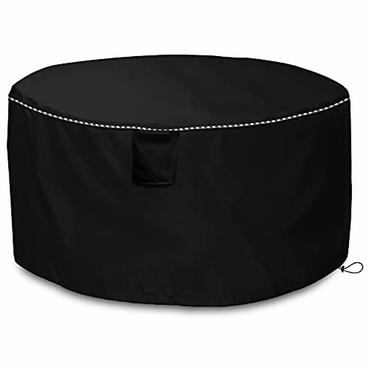 Birsppy Mr.You Round Deck Boxes Covers,28Inch Round Outdoor Storage Table Deck Box Cover,with Drawstring Design,Heavy Duty Waterproof 600D Fabric,28Dia x 18H