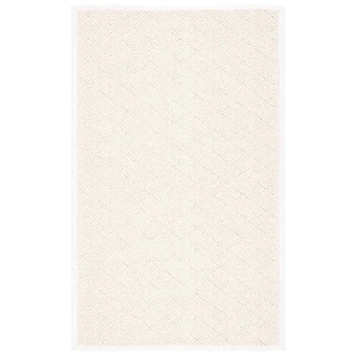 SAFAVIEH Natural Fiber Collection 3' x 5' Ivory NF487A Handmade Premium Wool & Jute Area Rug