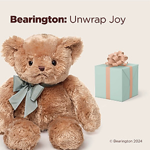 Bearington Collection Baby Gus The Brown Teddy Bear Plush, 13 Inch Bear Stuffed Animal