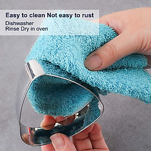 Letter Cookie Cutters, 26 Pcs Stainless Steel Fondant Letter Cookie Cutters Alphabet for Sandwich Sugarcraft