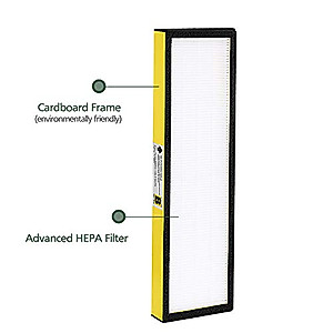 isinlive 2 Pack FLT4825 True HEPA Filter B Replacement with Activated Carbon Pre-Filters Compatible with Guardian Air Purifier AC4825 AC4300 AC4800 AC4900 AC4850