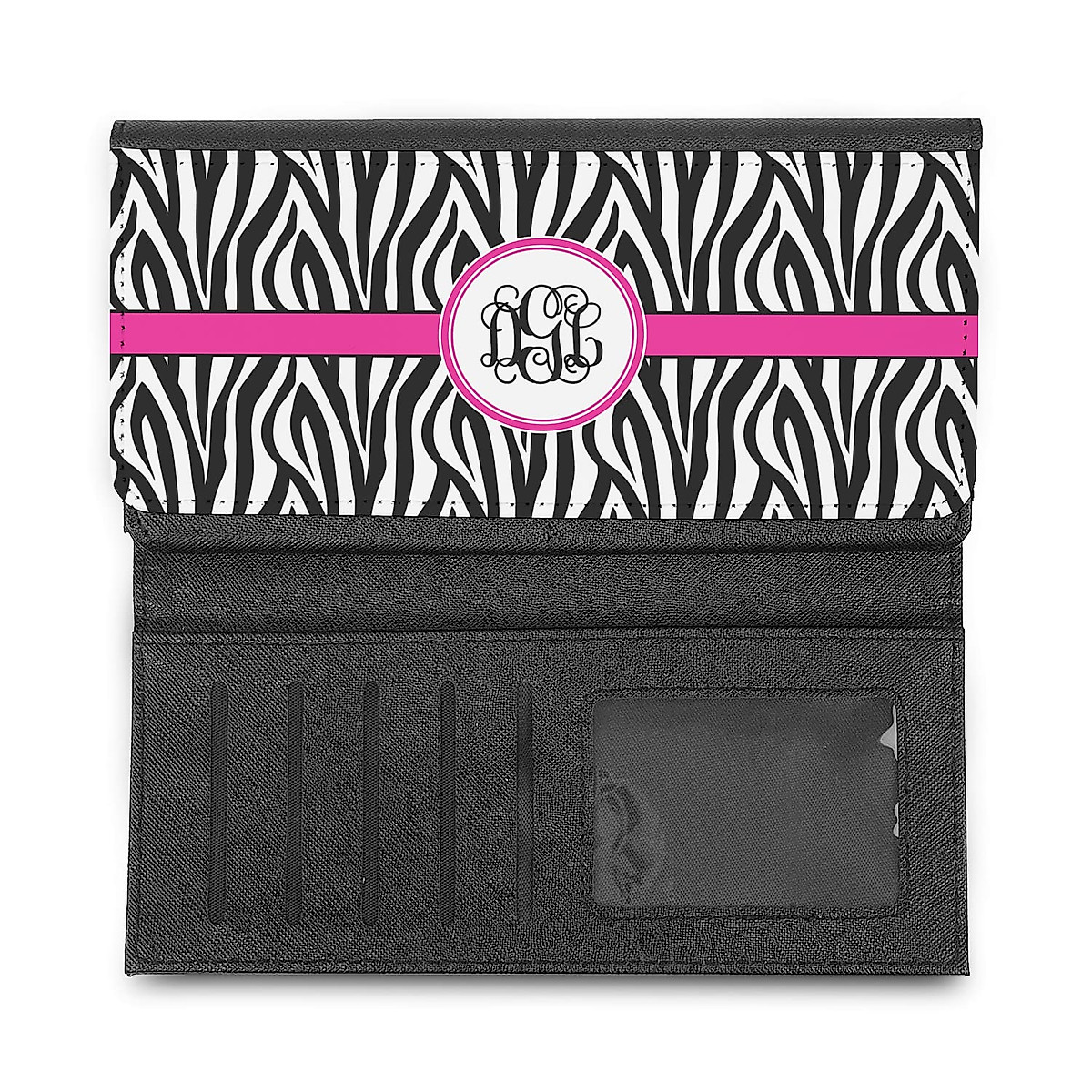 YouCustomizeIt Personalized Zebra Print Leatherette Ladies Wallet