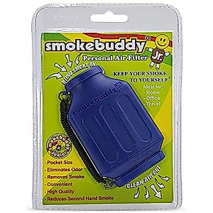 100% Authentic Smoke Buddy Personal Air Purifier (Blue, Junior)