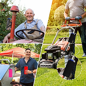 QualityPerfection Magnetic Slim Can Cooler Sleeve, Beer/Energy Magnet Tall 12 oz Skinny size Neoprene 4mm Thickness (2, Hot Pink)