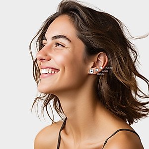 925 Sterling Silver Ball Stud Earrings Available in 3mm-10mm,Classic Round Ball Studs Hypoallergenic Jewelry (10mm)