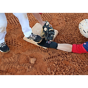 Tru Pro Sliding Mitt - Custom Design for Right and Left Hand - for Baseball and Softball - Sliding Mitt - Protection for Hand (Adult, Black)