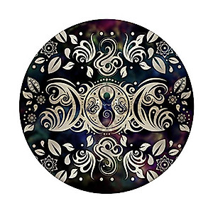 Wiccan Triple Moon Goddess Maiden, Mother and Crone Witch PopSockets Grip and Stand for Phones and Tablets