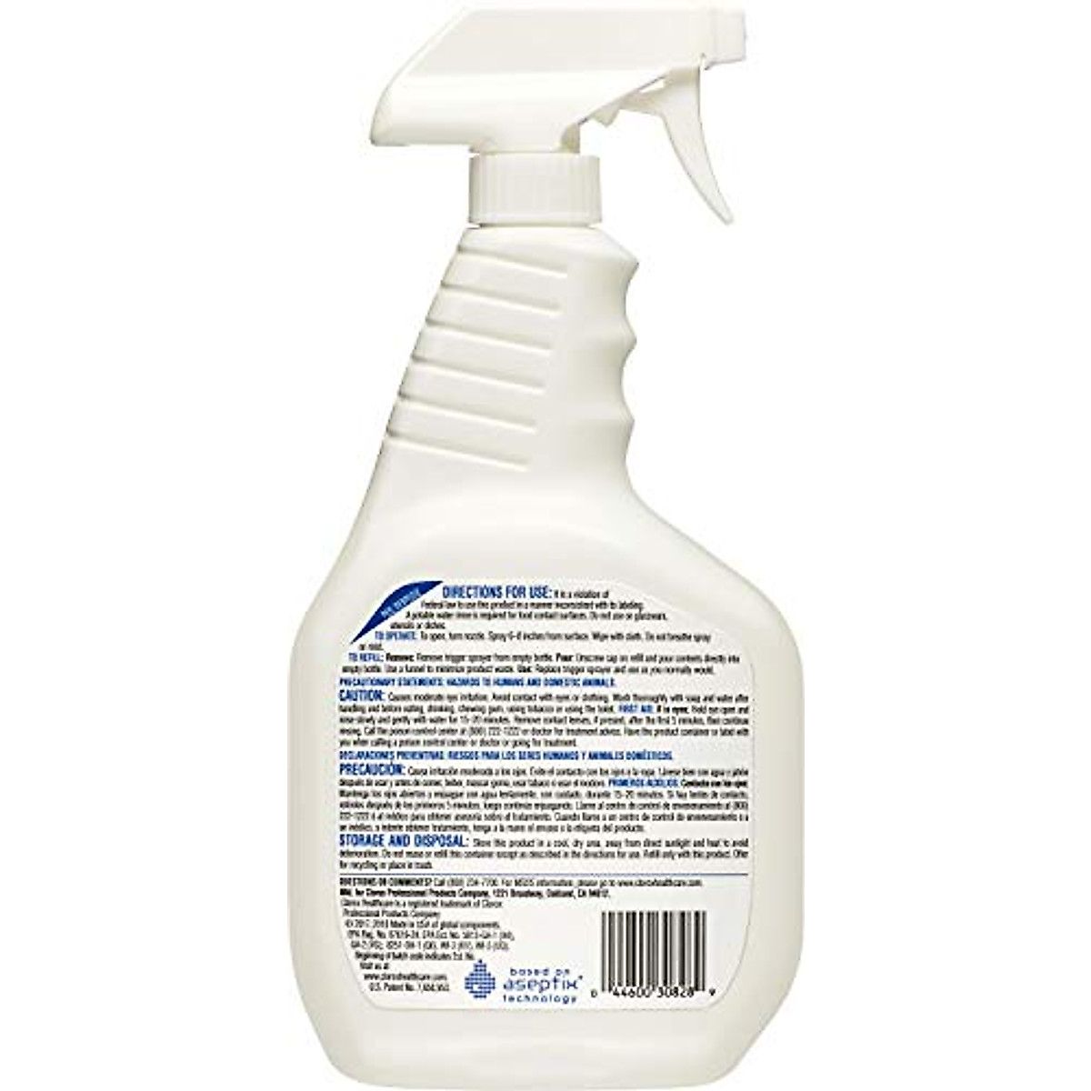 CloroxPro Healthcare Hydrogen Peroxide Cleaner Disinfectant Spray, Healthcare Cleaning and Industrial Cleaning, Clorox Disinfecting Spray, 32 Ounces - 30828