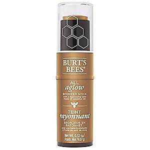 Burts Bees Golden Shimmer All Aglow Bronzer Stick, 0.32 OZ