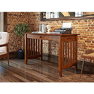 AFI Mission Desk with Drawer, Antique Walnut