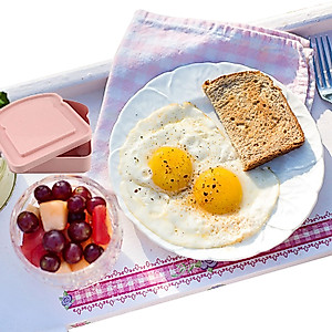 Sandwich Containers, 4 Pcs Sandwich Containers for Lunch Boxes Toast Shape Sandwich Box Reusable Food Storage Box with Lid for Lunch Prep Bread Snack Meal Microwave Dishwasher Safe (Colorful)