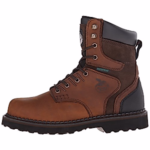 Georgia Boot Unisex-Adult Brookville 8' Work Boot-M Men BRN, Dark Brown, 10.5