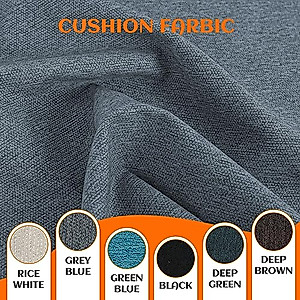 RULAER 48 inch Bench Cushion for Indoor Furniture,High Weather Resistance Patio Bench Seat Cushion Durable Washable Garden Chair Pads(48x16x3 inch,Grey)