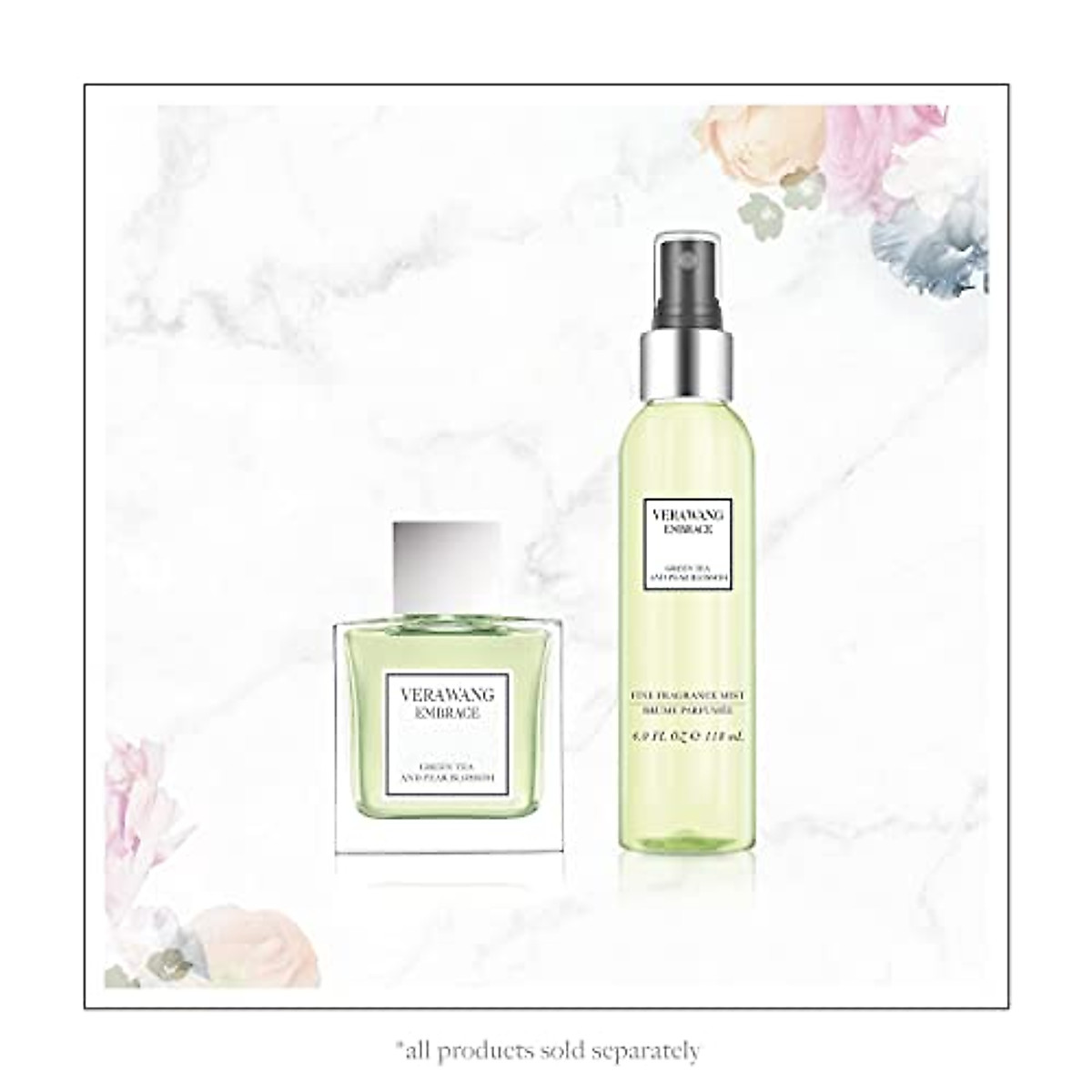 Vera Wang Embrace Green Tea and Pear Blossom Body Mist 8.4 fl oz (Pack of 1), Notes of Earthiness, Peony, and Sandalwood, Women's Fragrance, Long Lasting, Everyday Fragrance