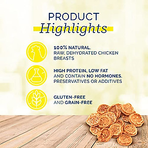 Pet Center Inc. (PCI) Chicken Nibble Dog Treats, 2.25lb. – 100% Real Raw Dehydrated Chicken Breast Bites for Small, Medium & Large Puppies & Dogs