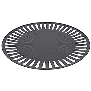 HONG111 Korean BBQ Grill Pan Iron Barbecue Pan Barbecue Pan, Roasting Grill Pan Barbecue Baking Tray Barbecue Plate, Barbecue Grill for Home