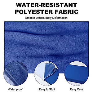 Outdoor Bench Cushion for Patio Furniture with Ties Indoor Settee Seat Replacement Pad Garden Porch Swing 42 x 18 Inch, Blue