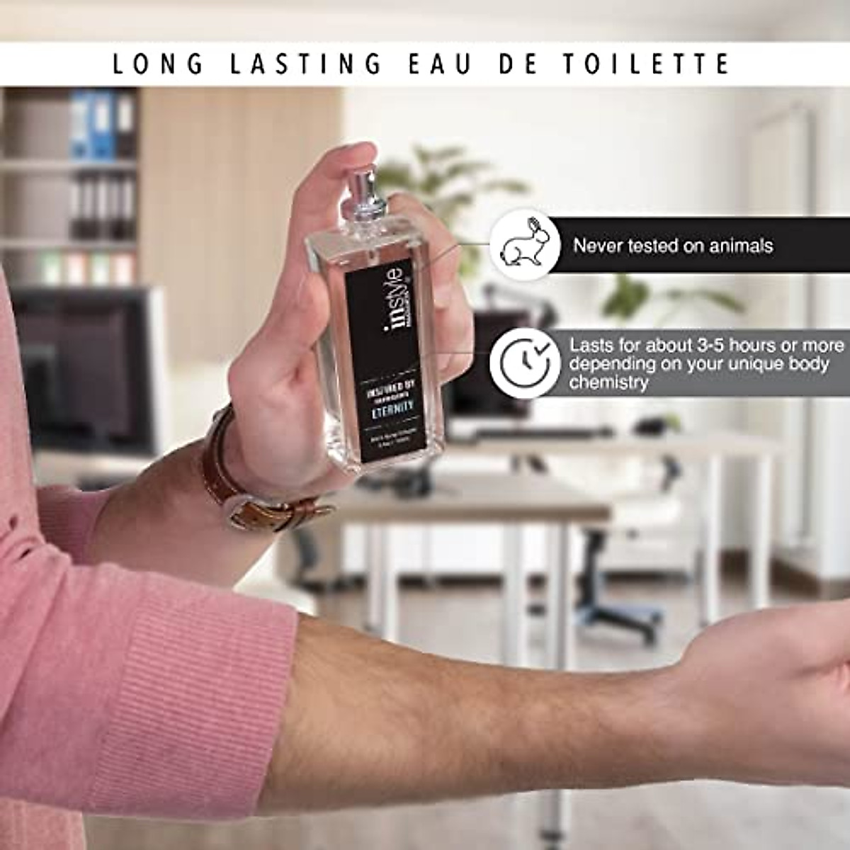 Instyle Fragrances - Eternity - Cologne for Men - Never Tested on Animals - 3.4 Fluid Ounces(Pack of 1)