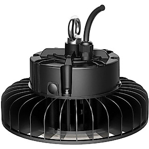 Nuvo 65/184 High Bay LED 150W 100-277V Dimmable 5000K Light, Black Finish, 19500 lumens