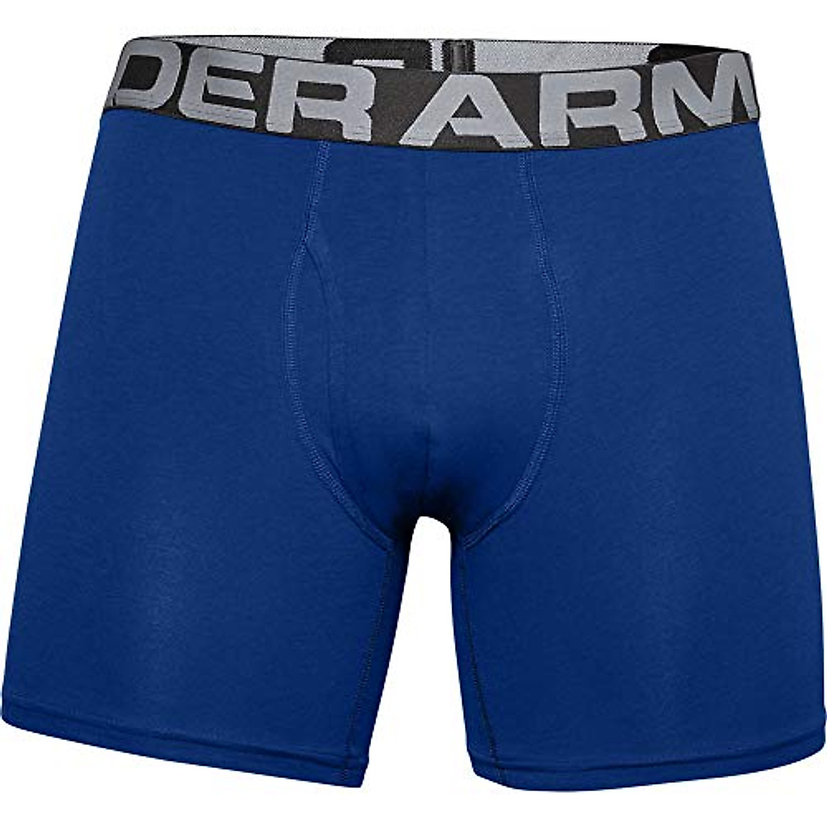 Under Armour mens Charged Cotton 6-inch Boxerjock 3-Pack , Royal (400)/Mod Gray Medium Heather , Medium