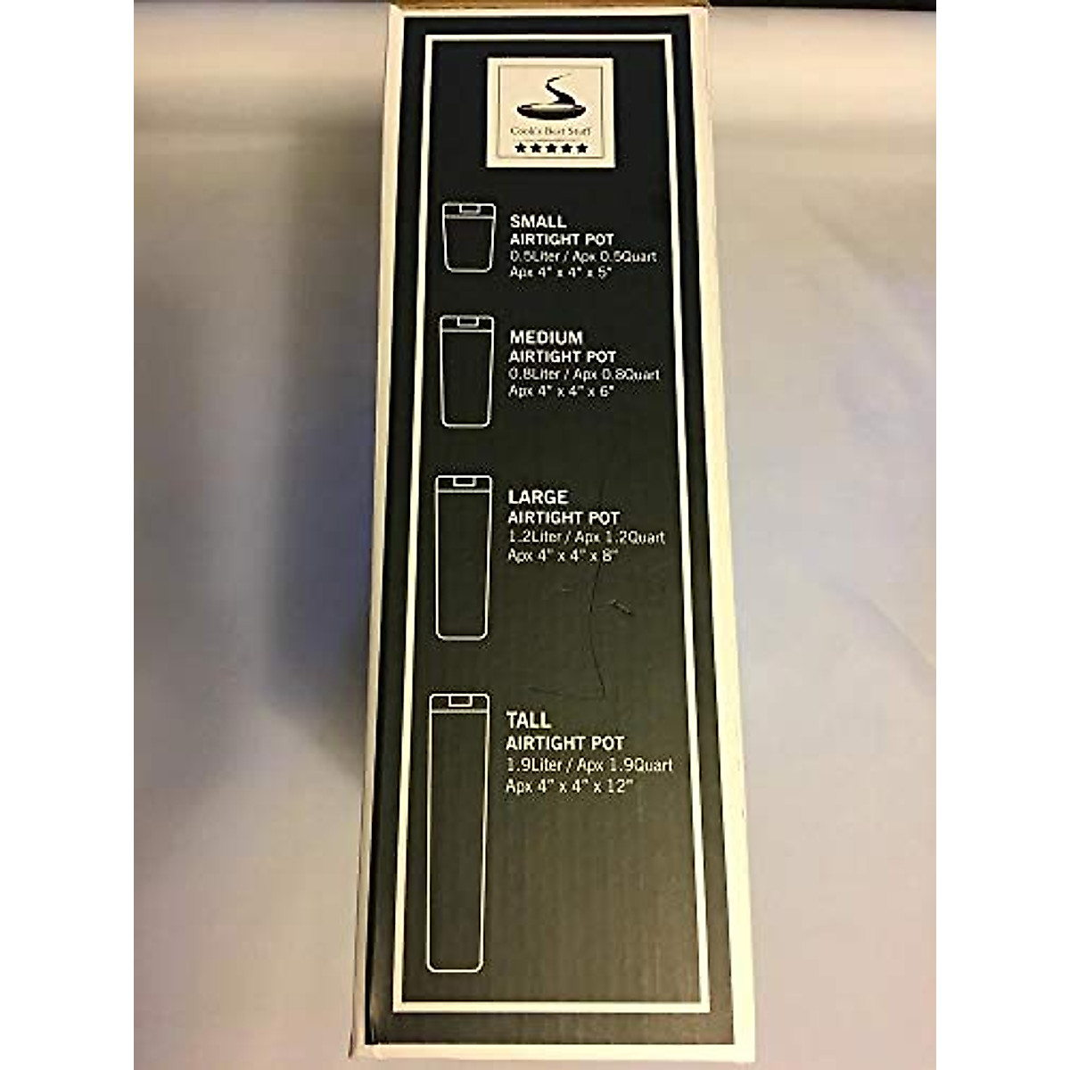 Airtight Food Storage Container Set of 5 by CooksBestStuff - SAFETY FIRST - BPA Free - Meets FDA Food Contact Requirements - Pasta Rice Noodles Easy Open Close Canisters DURABLE NEW STRONG HANDLES - SpaceSaver SNACKS