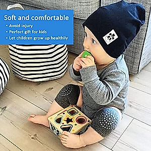 Little World Baby Knee Pads, Baby Knee Pads for Crawling, Anti Slip Baby Crawling Knee Pads, Unisex Baby Knee Protectors Toddler Leg Warmer, Safety Walking Kneepads, Knee Pads for Babies (5 Pairs)