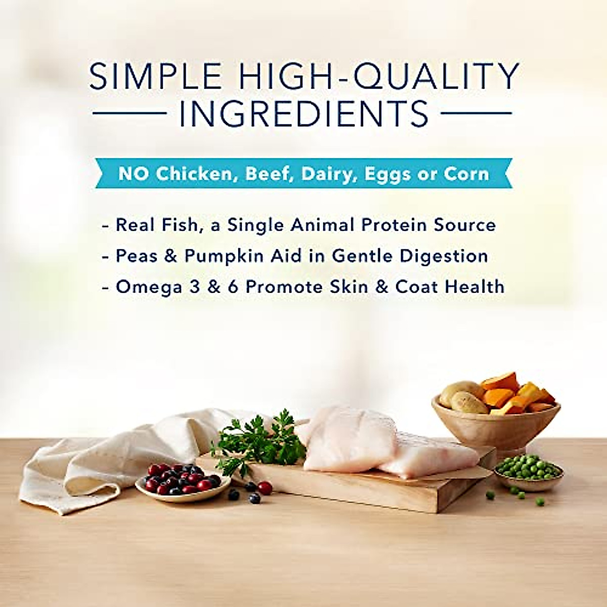 Blue Buffalo Basics Skin & Stomach Care Grain Free, Natural Indoor Adult Dry Cat Food, Fish & Potato 11-lb