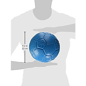 Jolly Pets Large Soccer Ball Floating-Bouncing Dog Toy, 8 inch Diameter, Ocean Blue