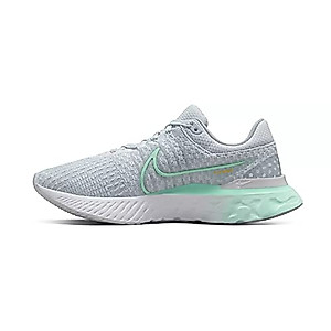 Nike React Infinity Run Flyknit 3 Women's Road Running Shoes (us_Footwear_Size_System, Adult, Women, Numeric, Medium, Numeric_8_Point_5) Grey/Red/Blue 8.5