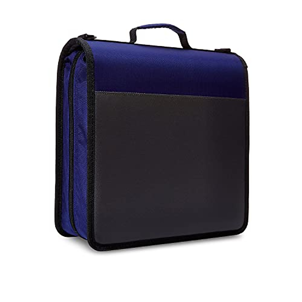 Amazon Basics 3-Ring Binder with Zipper - O-Ring, 3 Inch, Blue