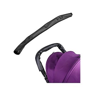 GLOGLOW Baby Stroller Bar Cover, Baby Stroller Universal Armrest Handle Sleeve Cover PU Leather Stroller Handlebar Cover Infant Toddler Pram Bar Dust Proof Handle