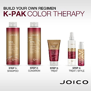 K-PAK Color Therapy Color-Protecting Conditioner | For Color-Treated Hair | Boost Shine & Elasticity | Repair Breakage | Rebuild Damaged Hair | With Keratin & Argan Oil | 33.8 Fl Oz